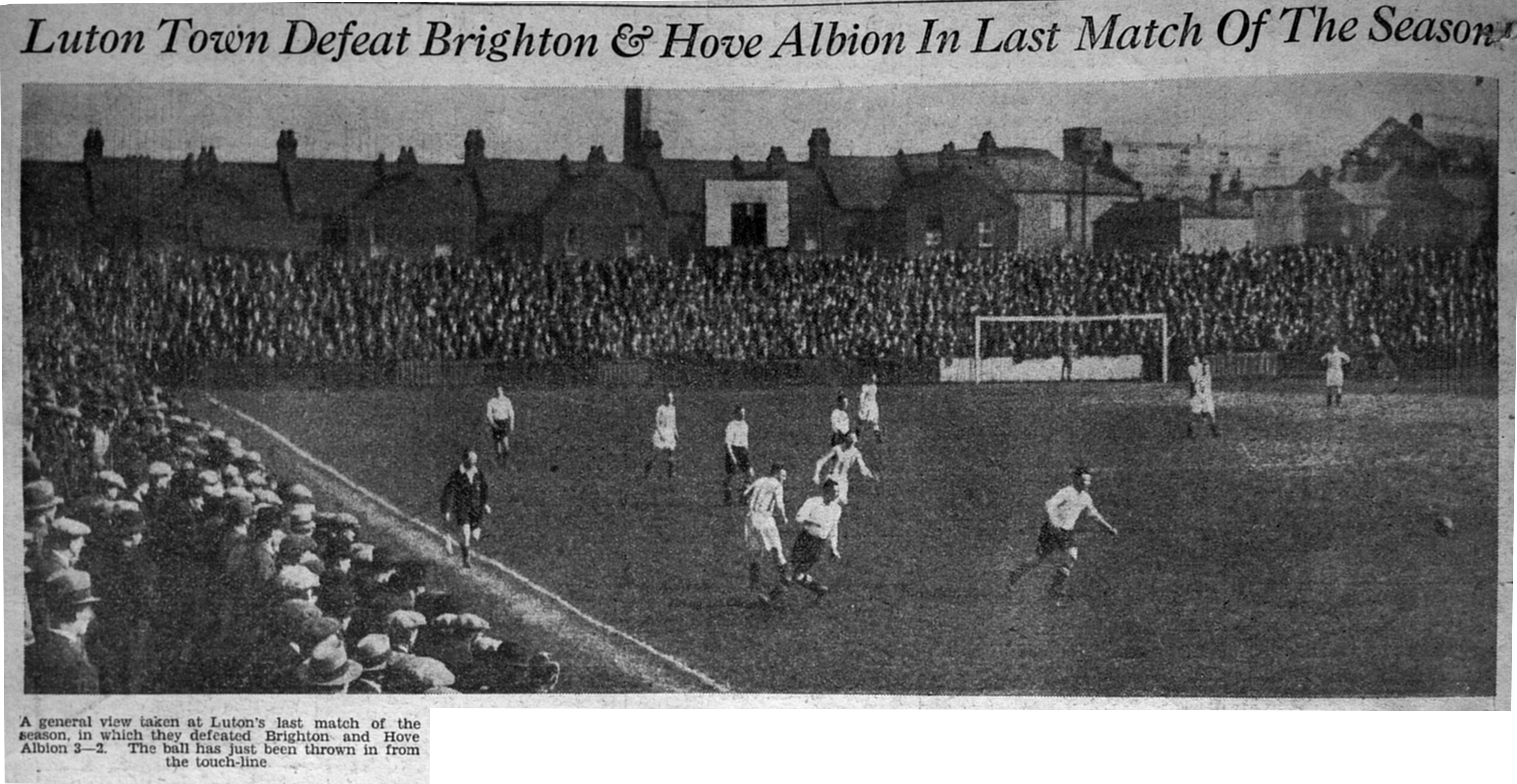 Luton Town FC vs Brighton & Hove Albion (30th Apr 1932) | Hatters ...