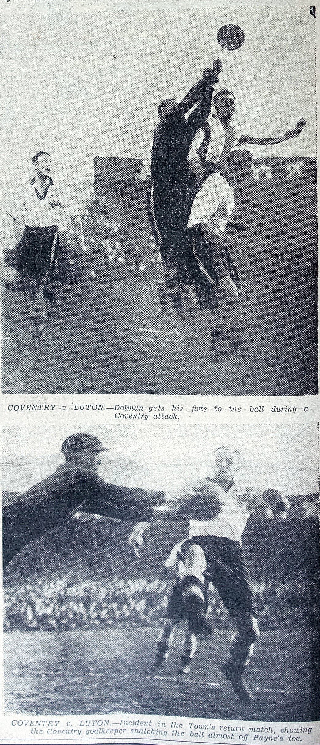 Coventry City vs Luton Town FC (27th Apr 1936) | Hatters Heritage | A ...