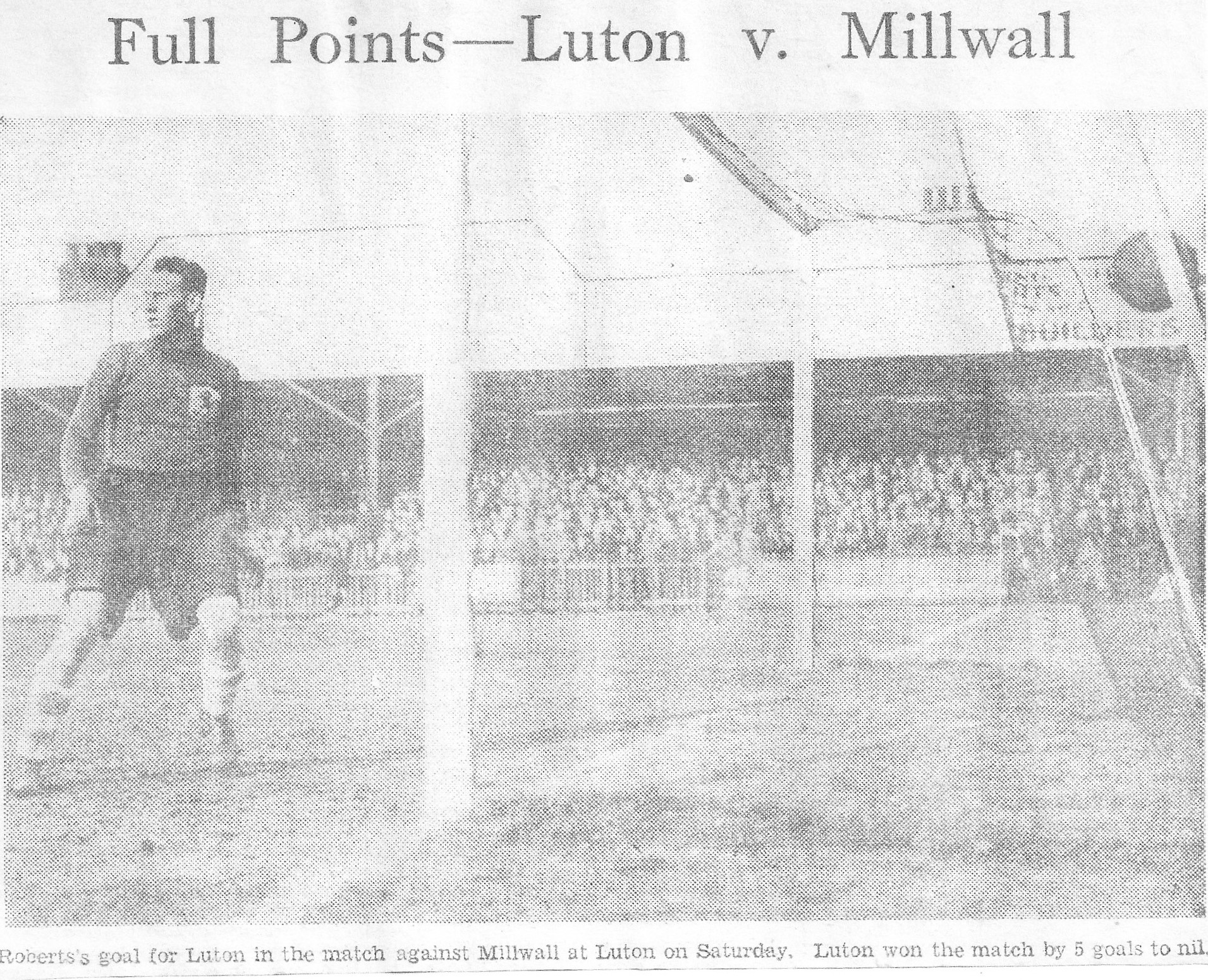 Luton Town FC vs Millwall (27th Mar 1937) | Hatters Heritage | A ...