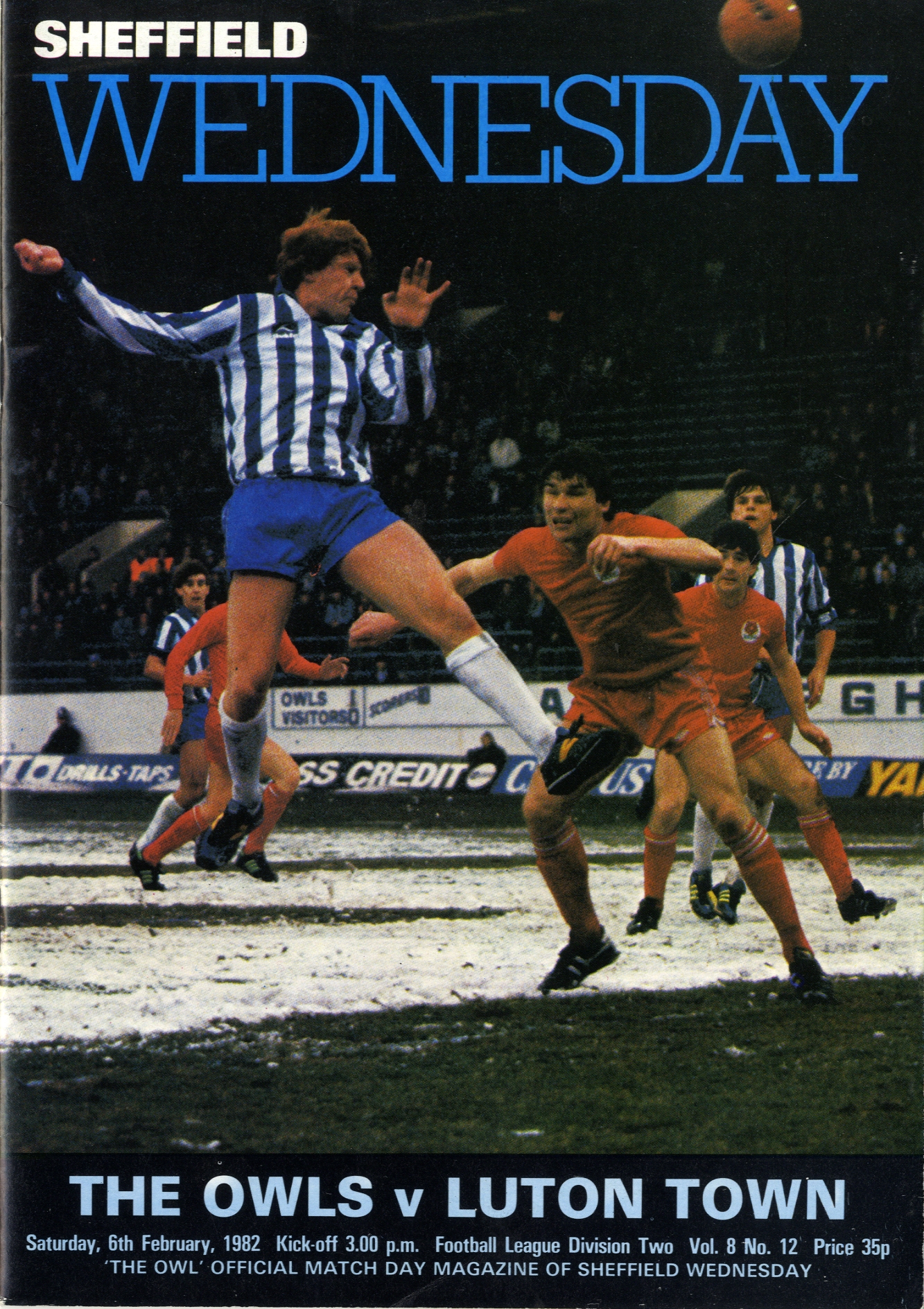Sheffield Wednesday vs Luton Town FC (6th Feb 1982) | Hatters Heritage ...