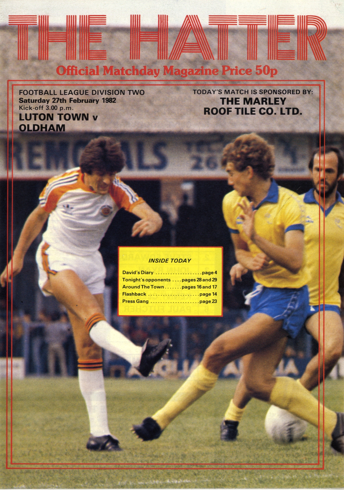 Programme Front Cover | Hatters Heritage | A History of Luton Town FC