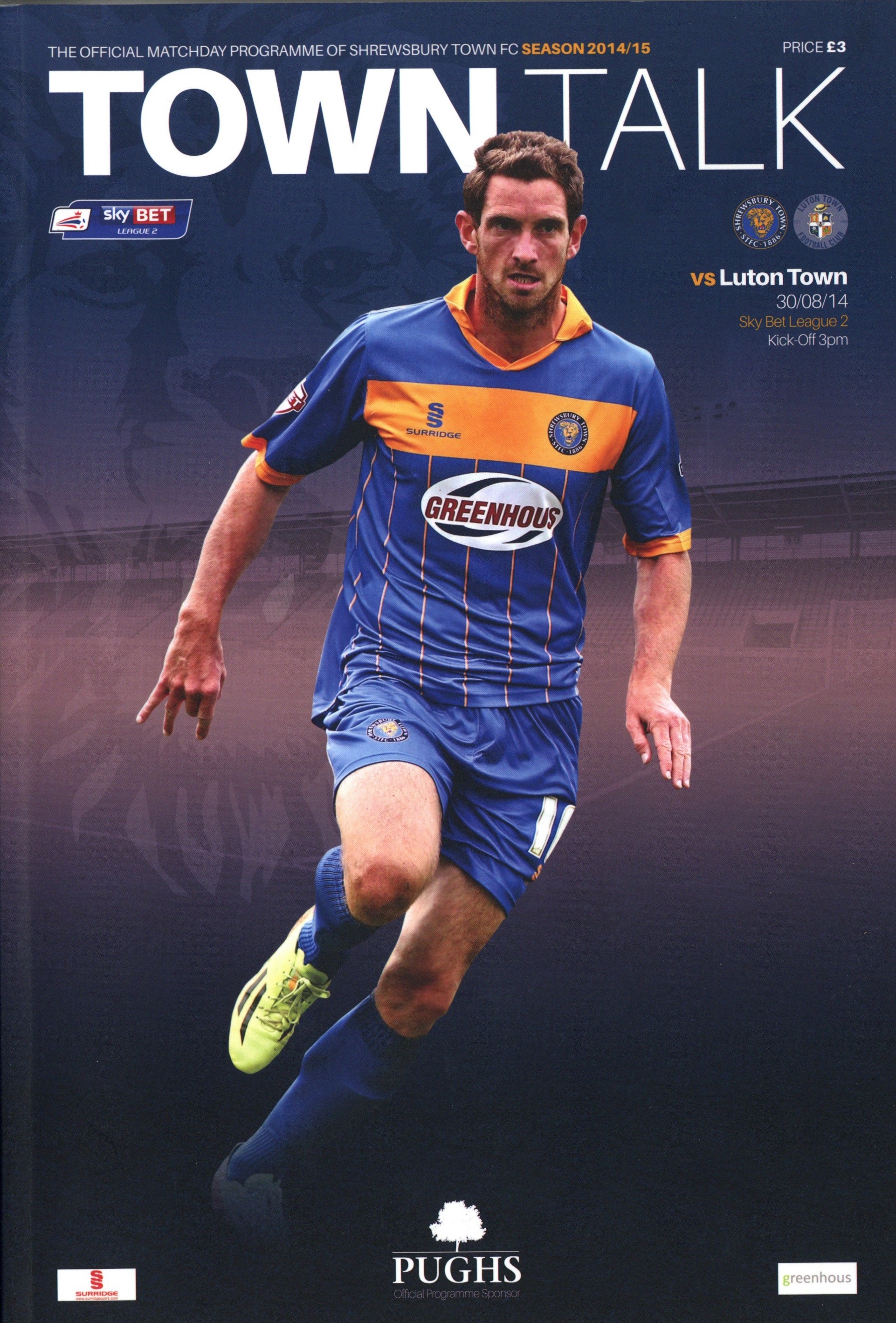 Programme Front cover | Hatters Heritage | A History of Luton Town FC