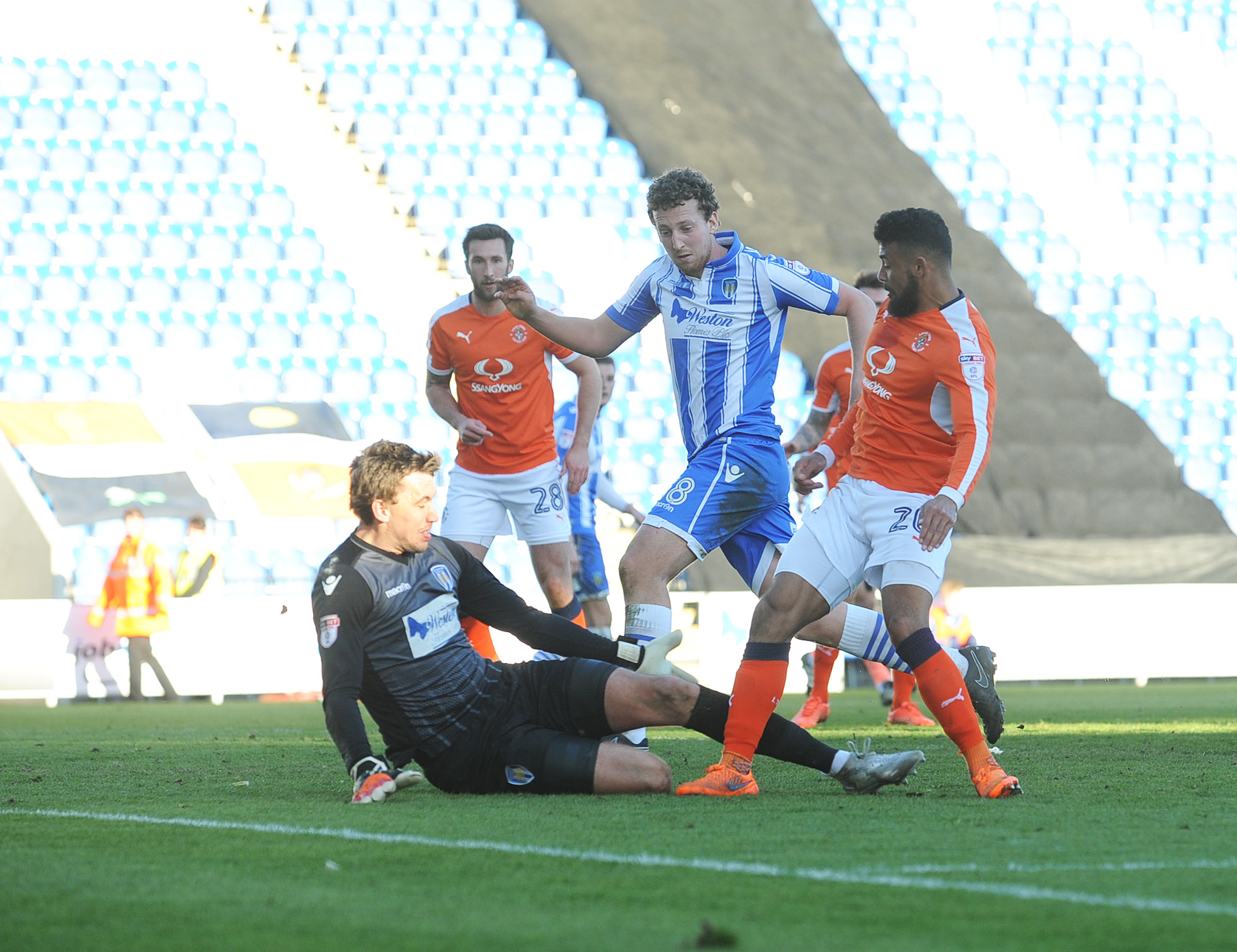 Colchester United vs Luton Town FC (25th Mar 2017) | Hatters Heritage ...