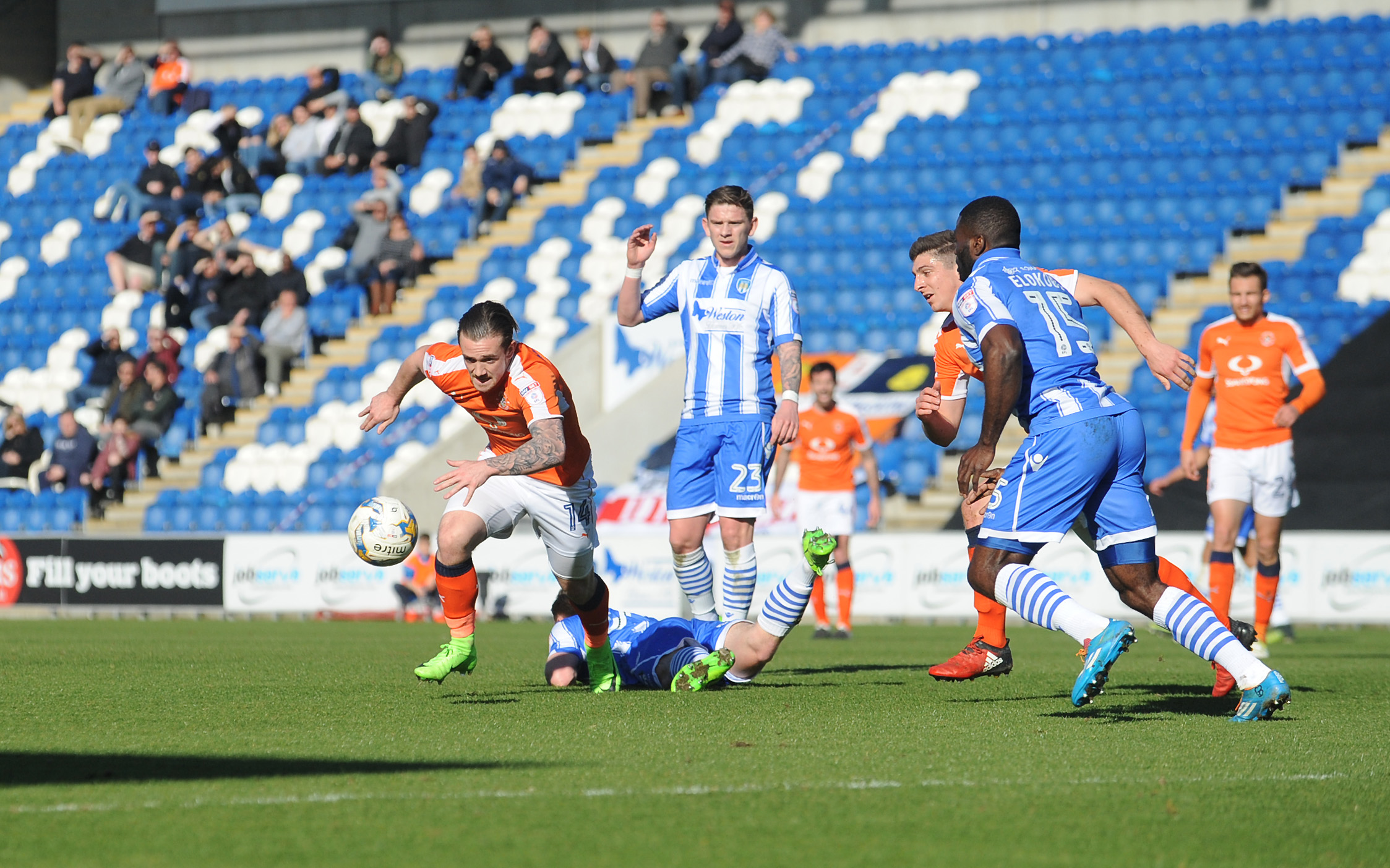 Colchester United vs Luton Town FC (25th Mar 2017) | Hatters Heritage ...