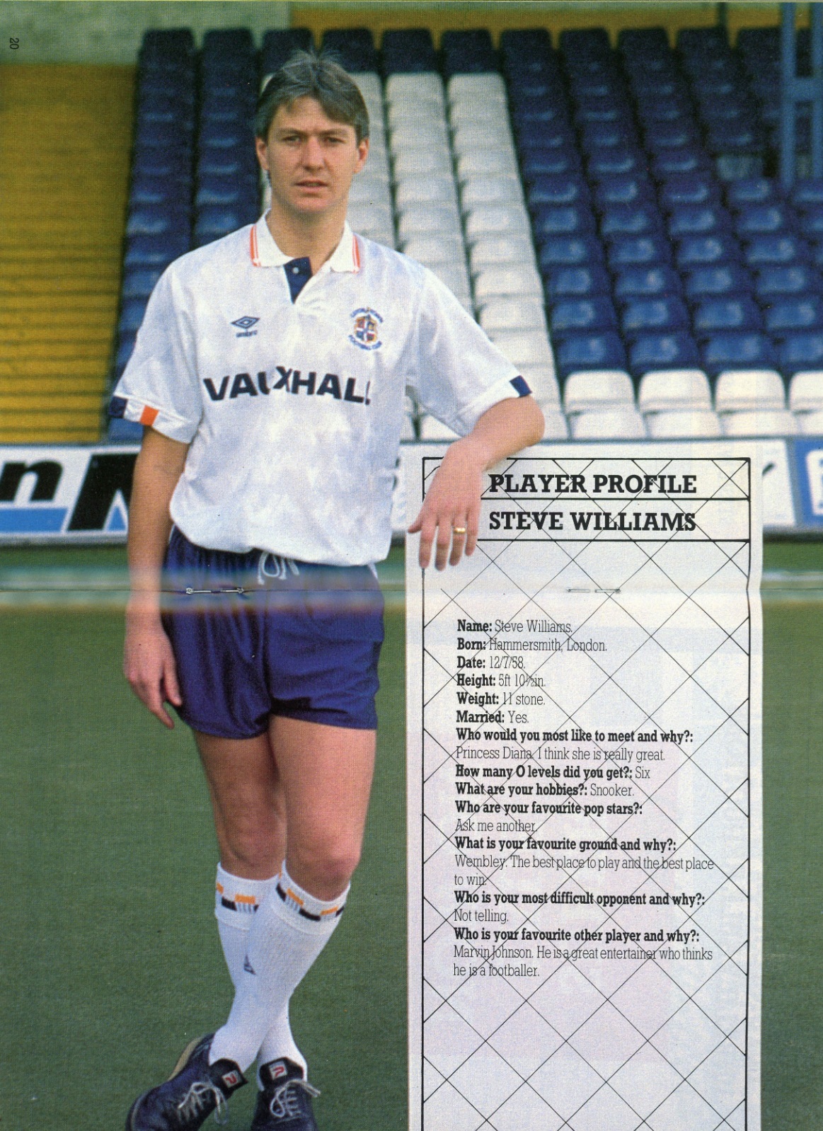Steve Williams | Hatters Heritage | A History of Luton Town FC