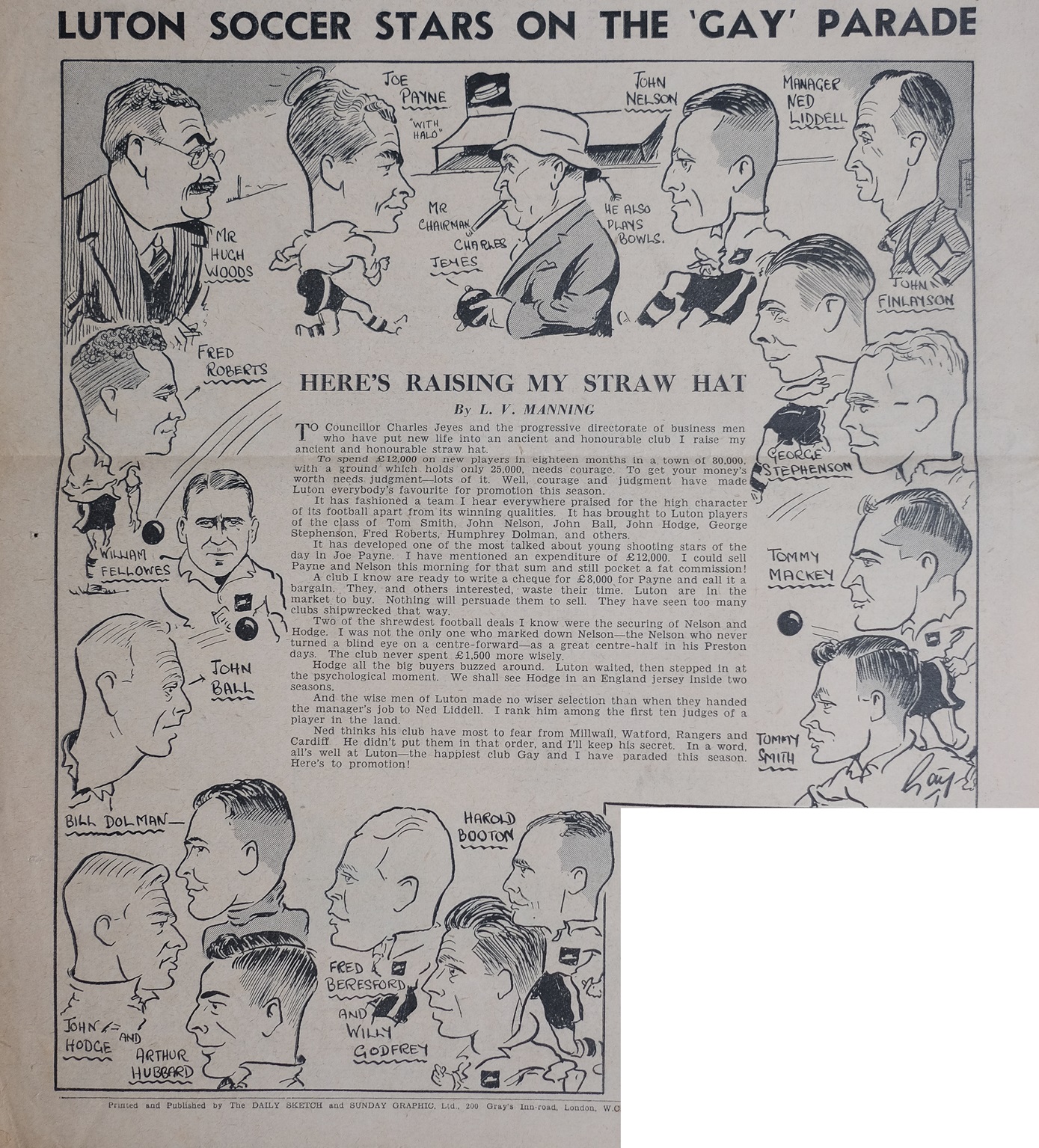 Fred Roberts | Hatters Heritage | A History of Luton Town FC