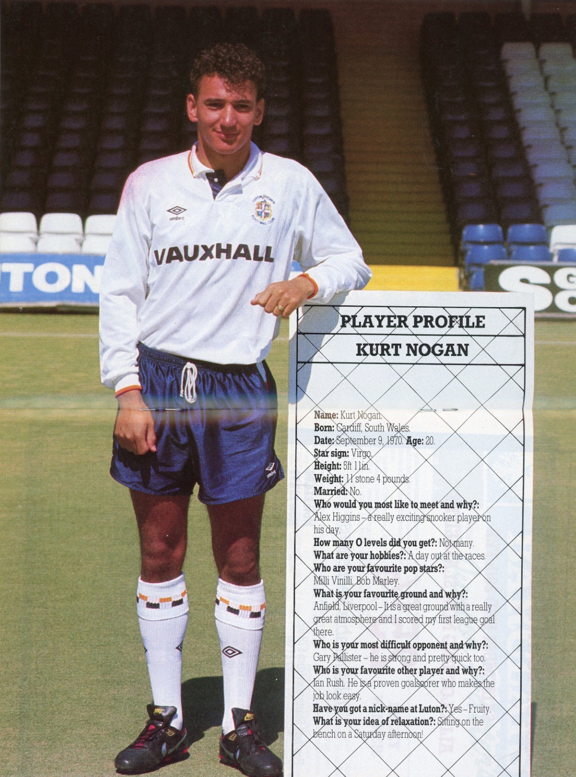 Kurt Nogan | Hatters Heritage | A History of Luton Town FC