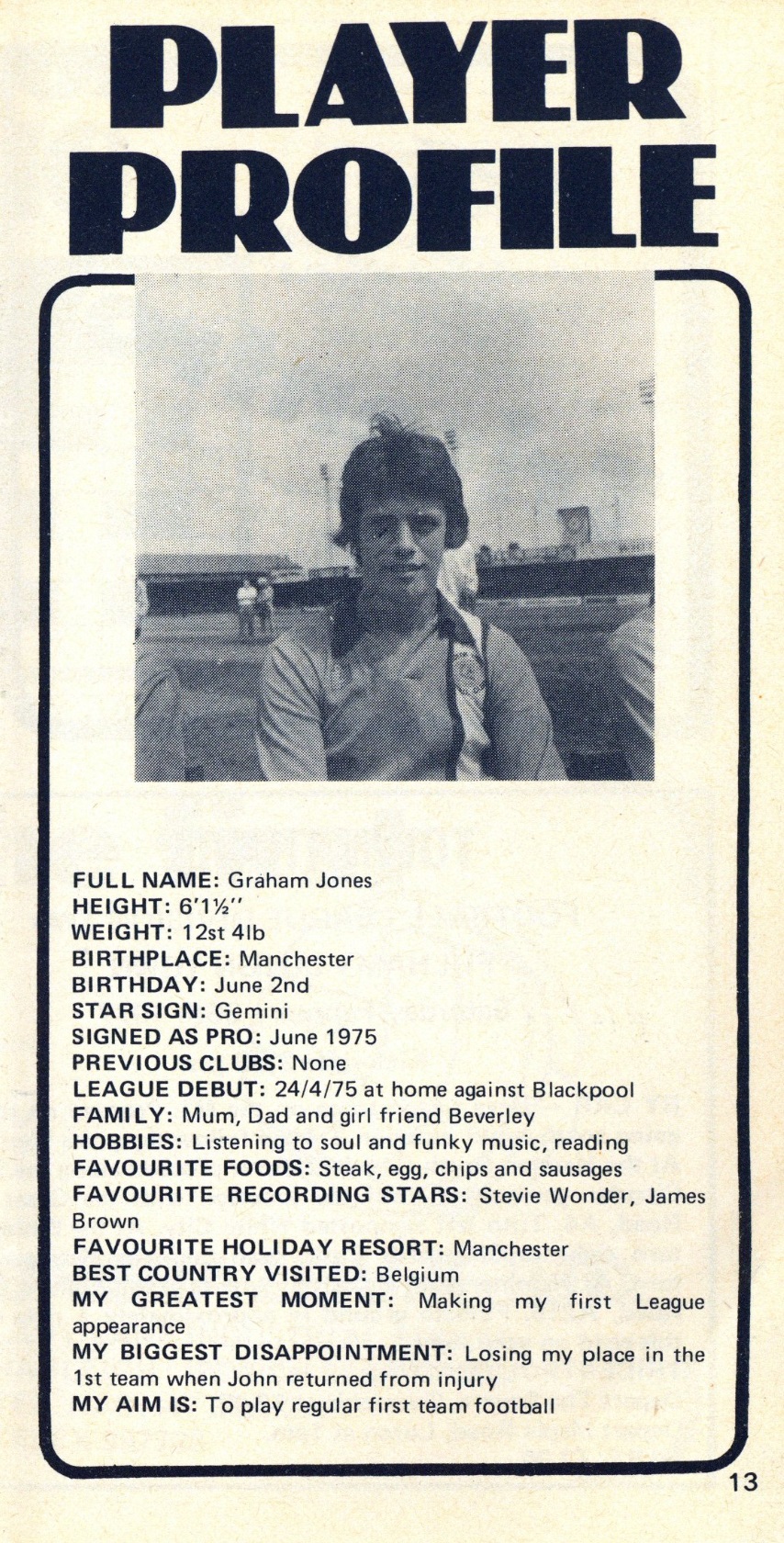 Graham Jones | Hatters Heritage | A History of Luton Town FC