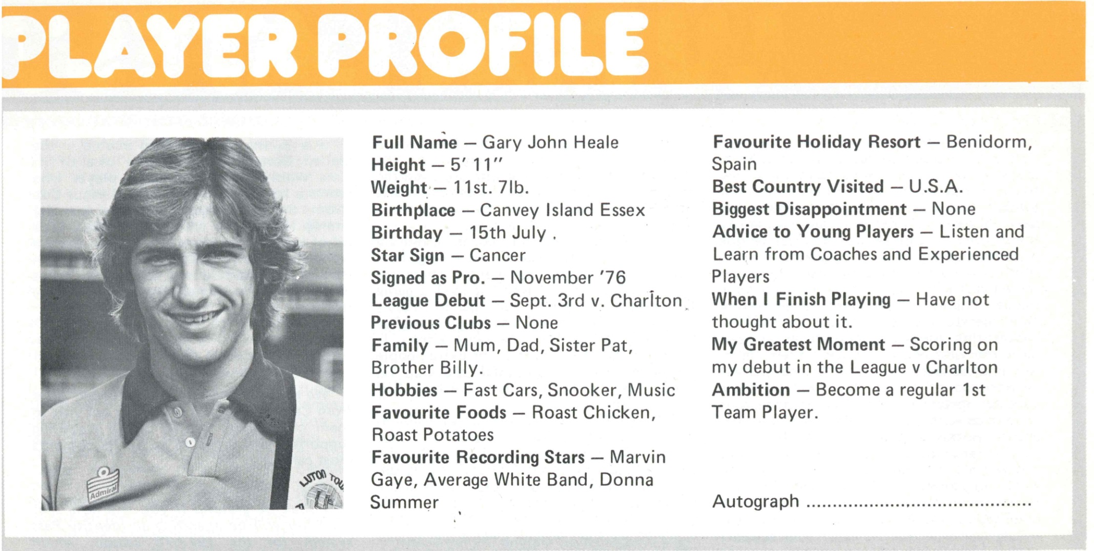 Gary Heale | Hatters Heritage | A History of Luton Town FC