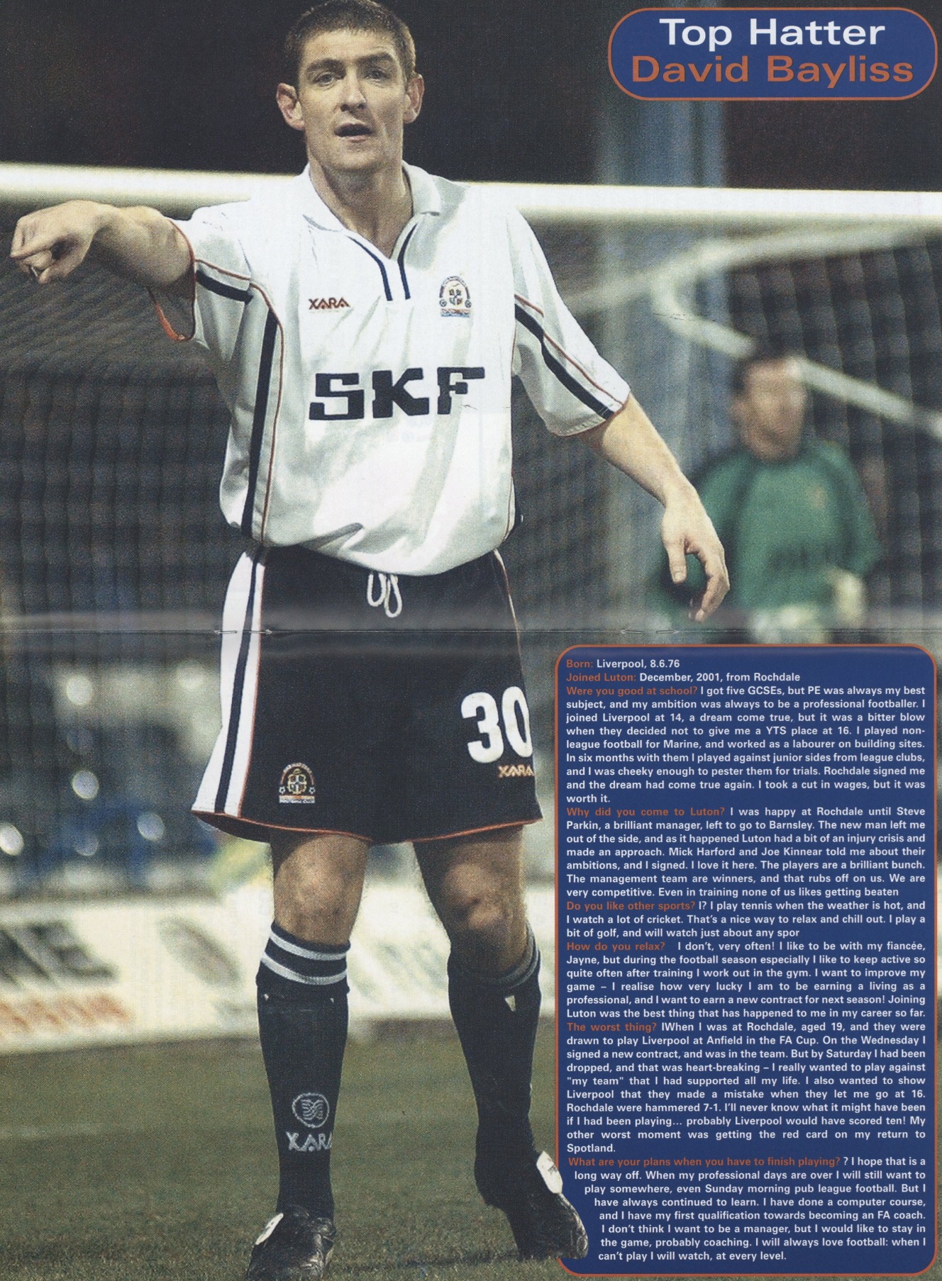 Dave Bayliss | Hatters Heritage | A History of Luton Town FC