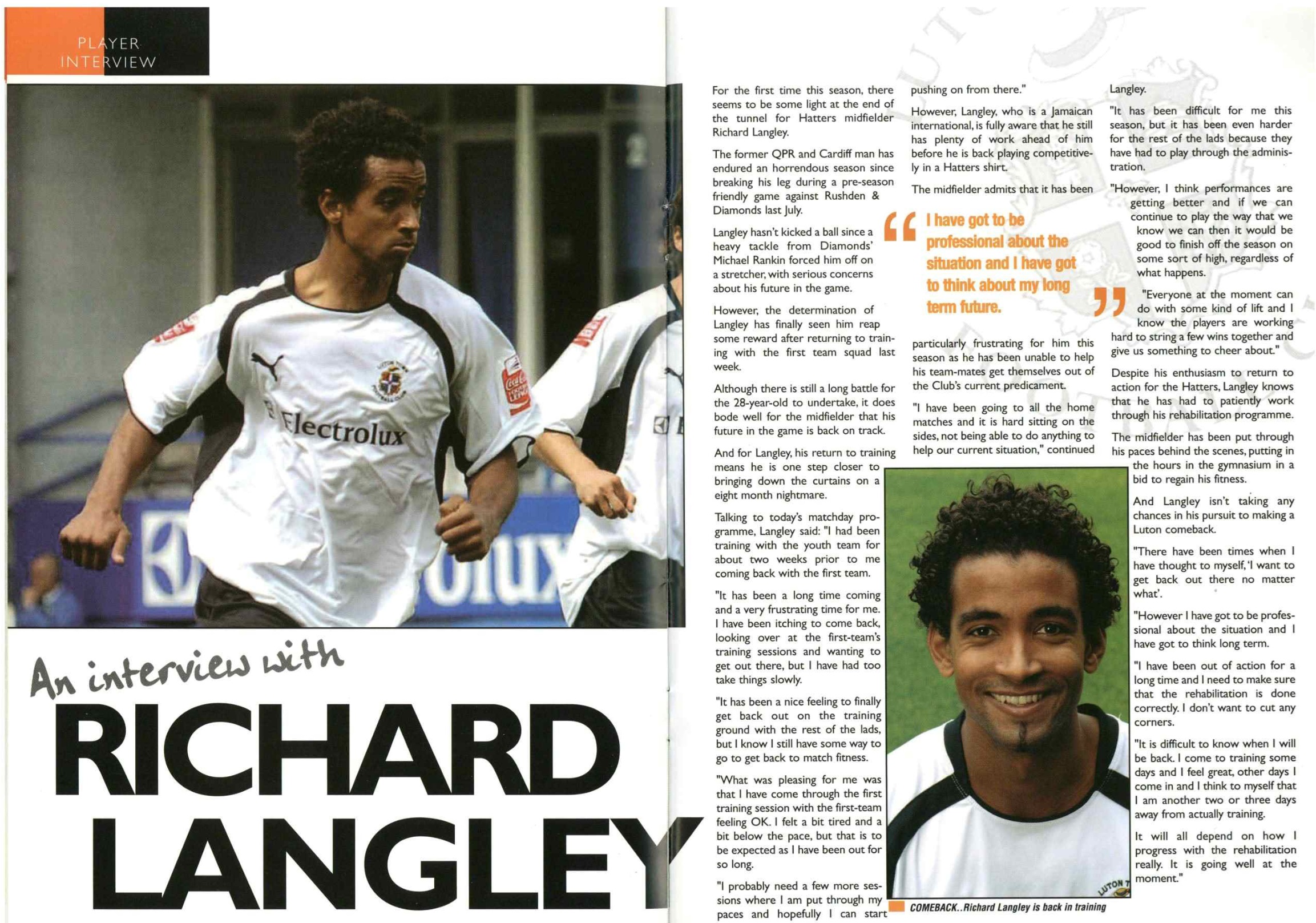 Richard Langley | Hatters Heritage | A History of Luton Town FC