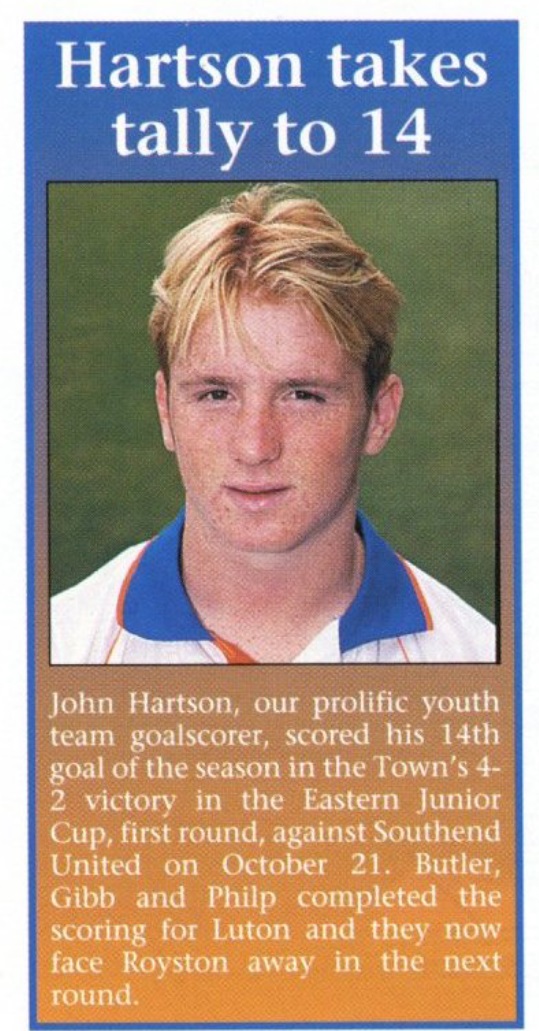 John Hartson | Hatters Heritage | A History of Luton Town FC