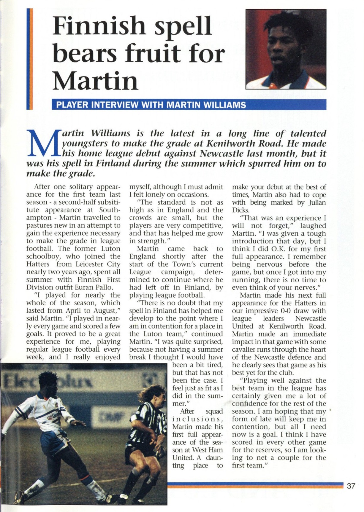 Martin Williams | Hatters Heritage | A History of Luton Town FC