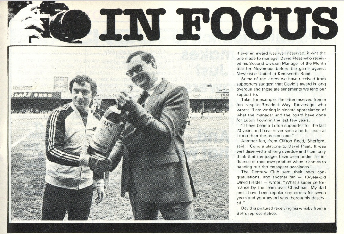 David Pleat | Hatters Heritage | A History of Luton Town FC