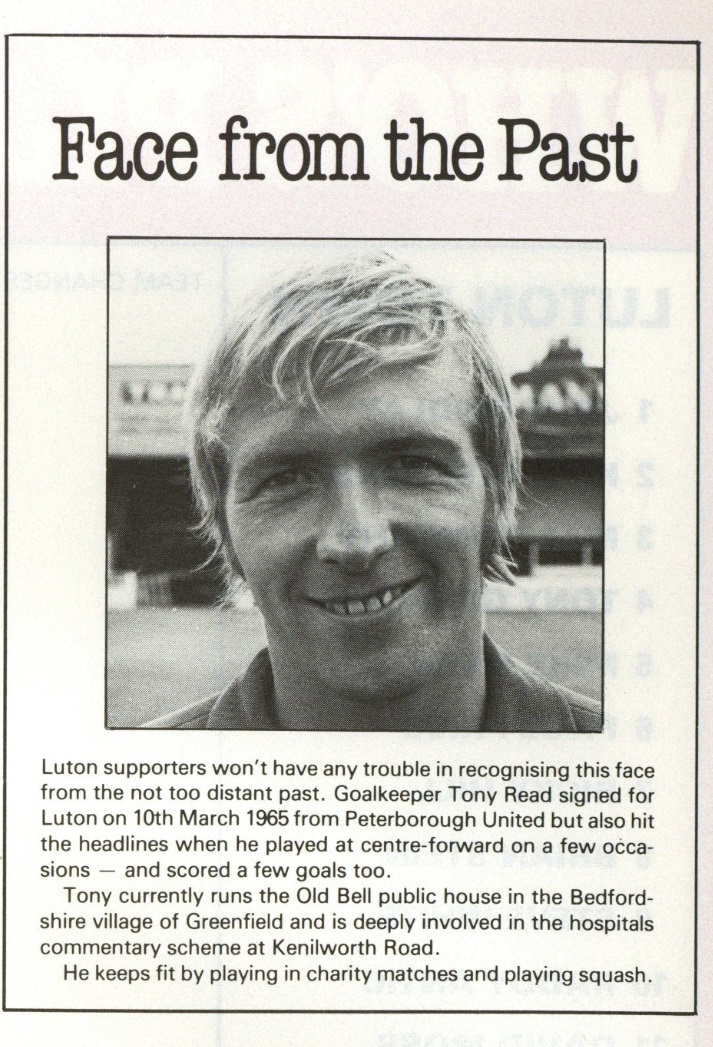 Tony Read | Hatters Heritage | A History of Luton Town FC