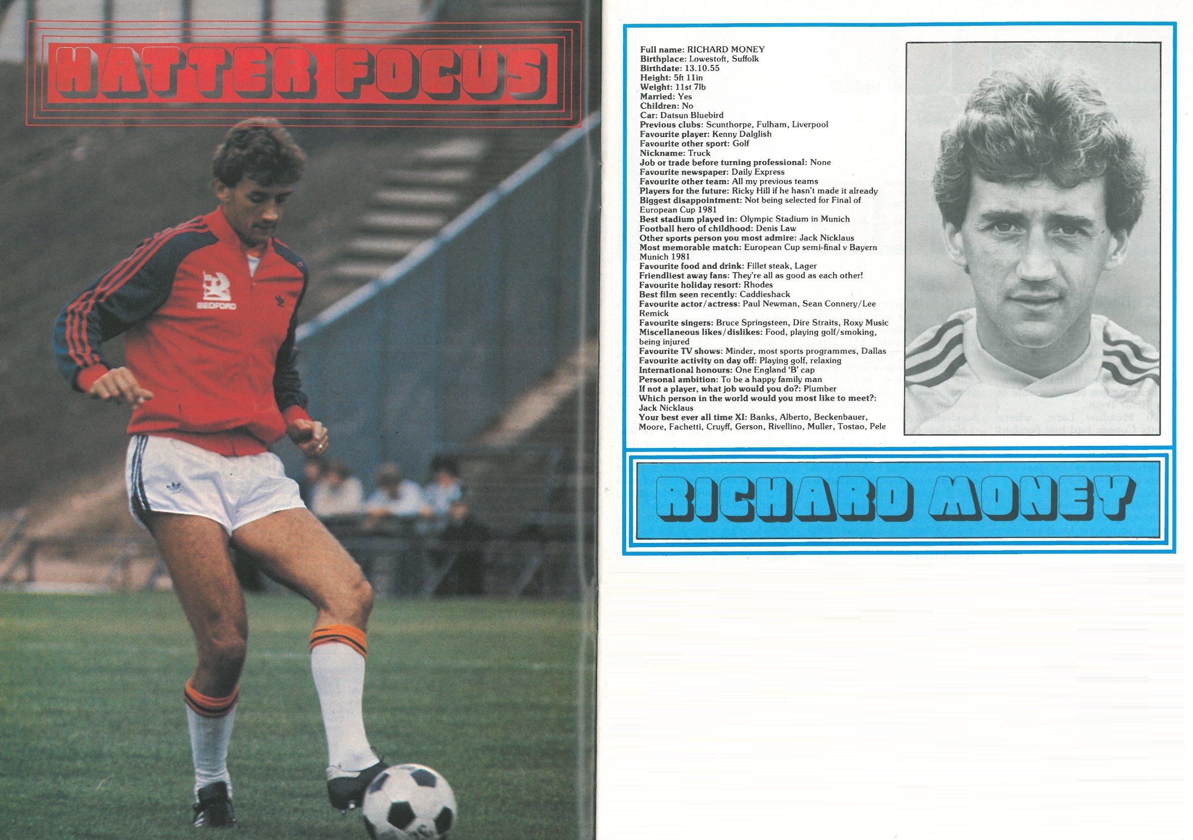 Richard Money | Hatters Heritage | A History of Luton Town FC