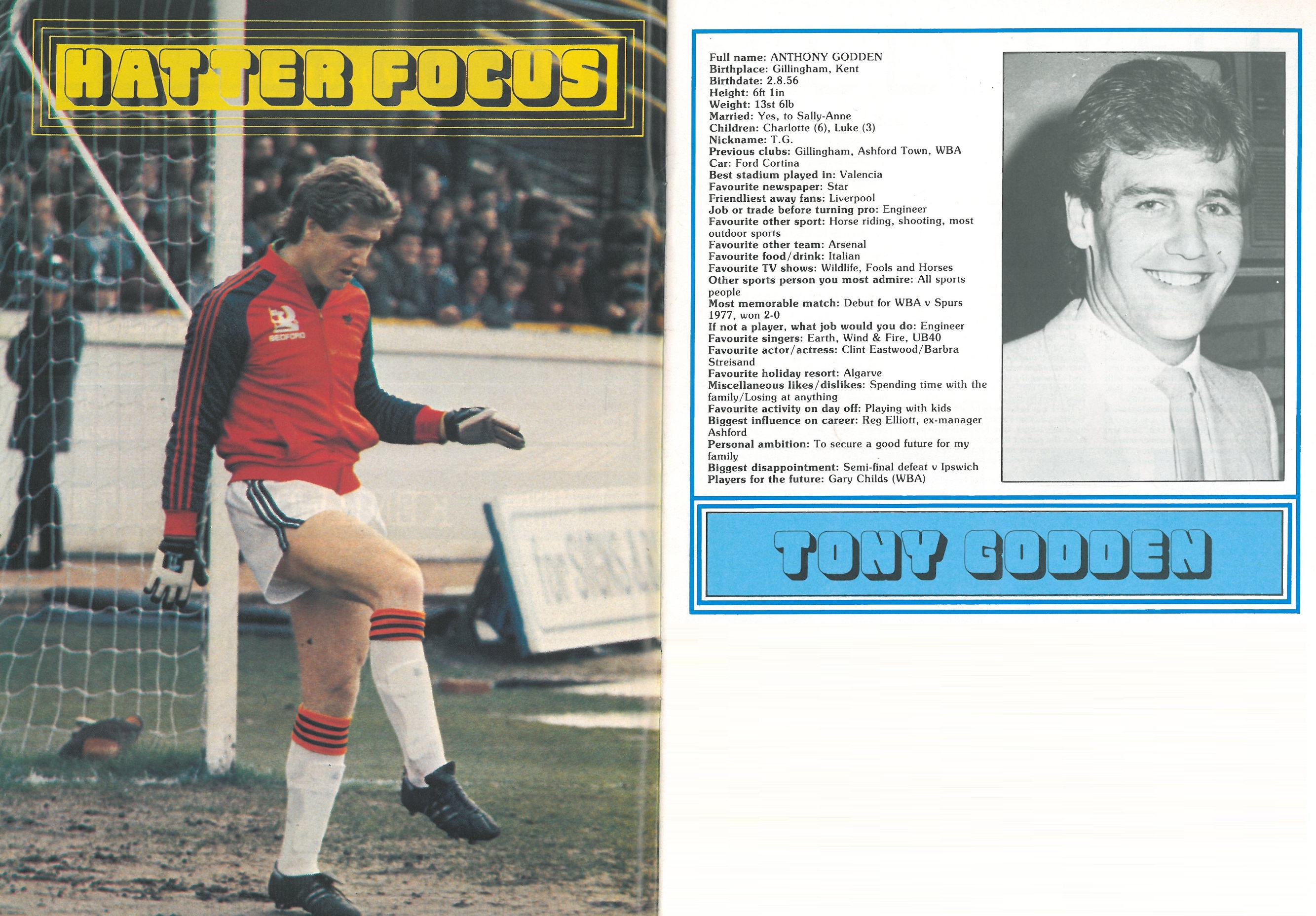 Tony Godden | Hatters Heritage | A History of Luton Town FC