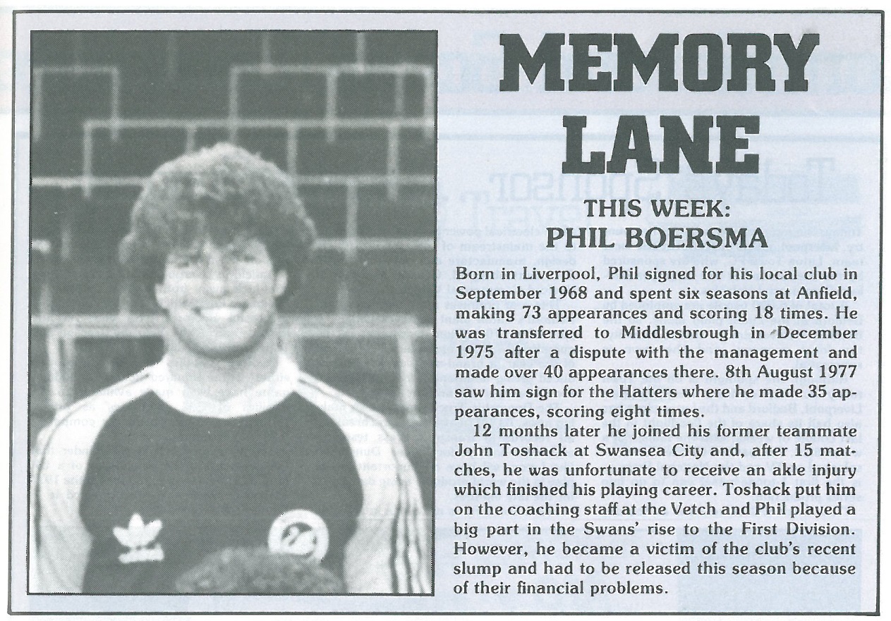 Phil Boersma | Hatters Heritage | A History of Luton Town FC