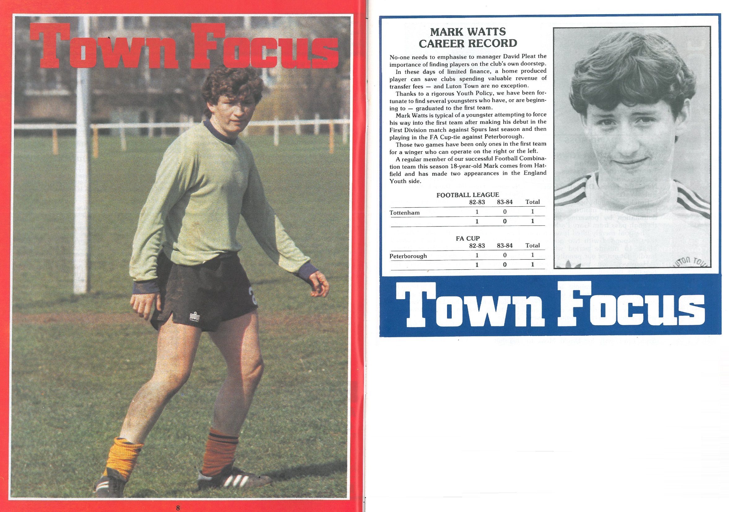 Mark Watts | Hatters Heritage | A History of Luton Town FC
