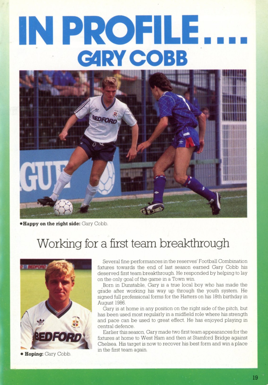 Gary Cobb | Hatters Heritage | A History of Luton Town FC