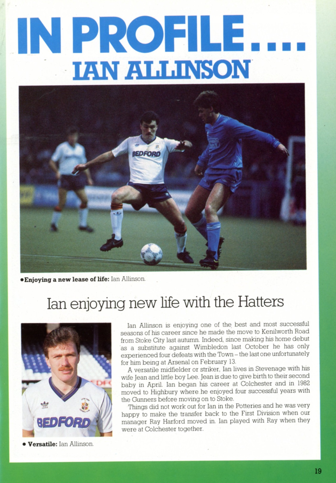 Ian Allinson | Hatters Heritage | A History of Luton Town FC