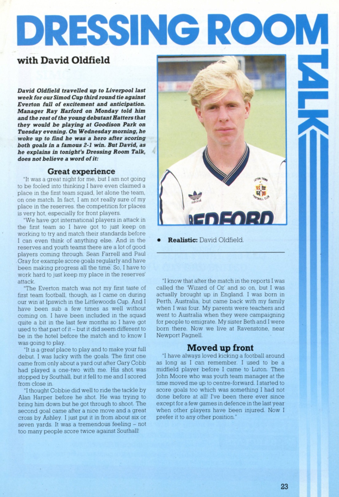 David Oldfield | Hatters Heritage | A History of Luton Town FC