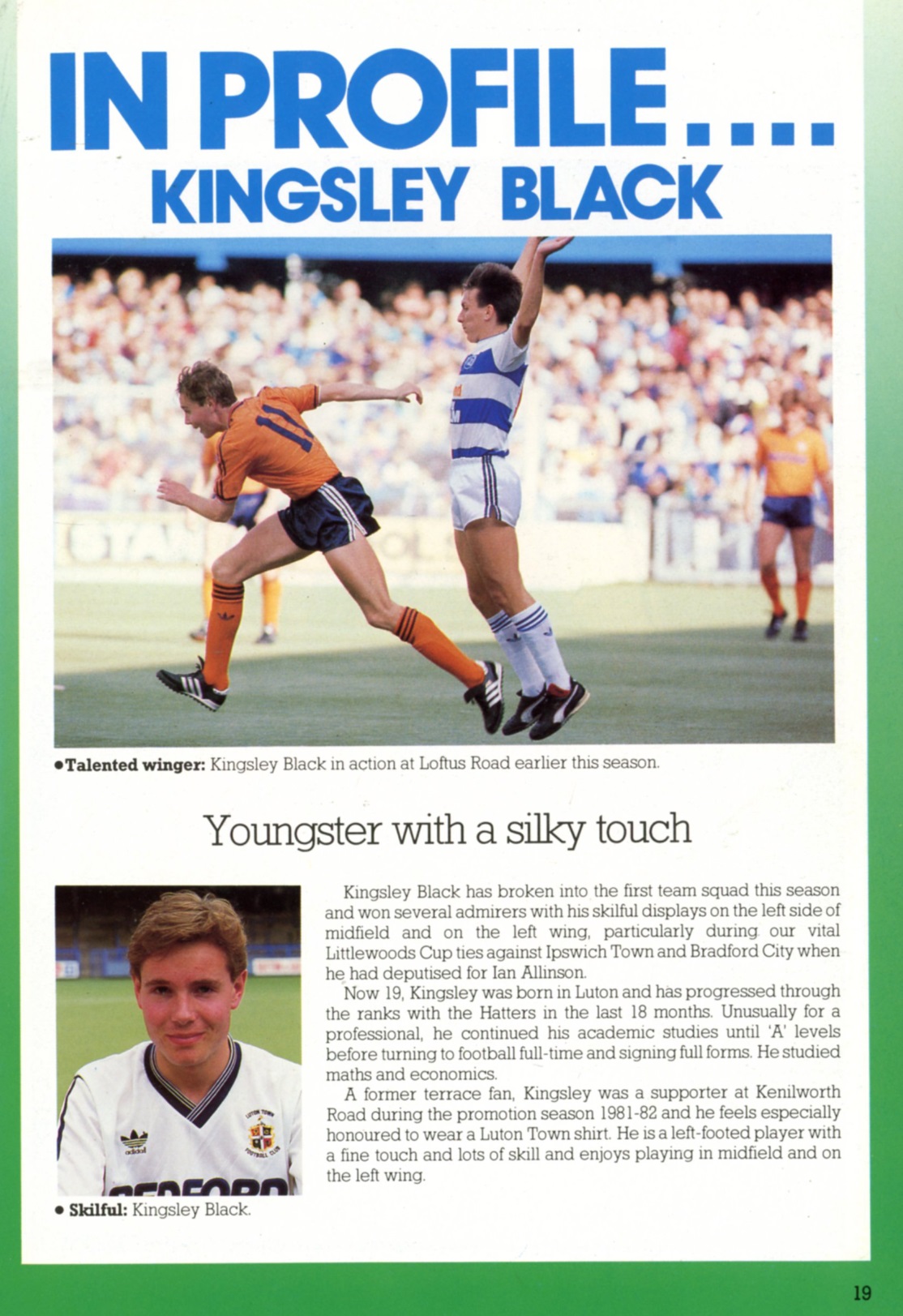 Kingsley Black | Hatters Heritage | A History of Luton Town FC