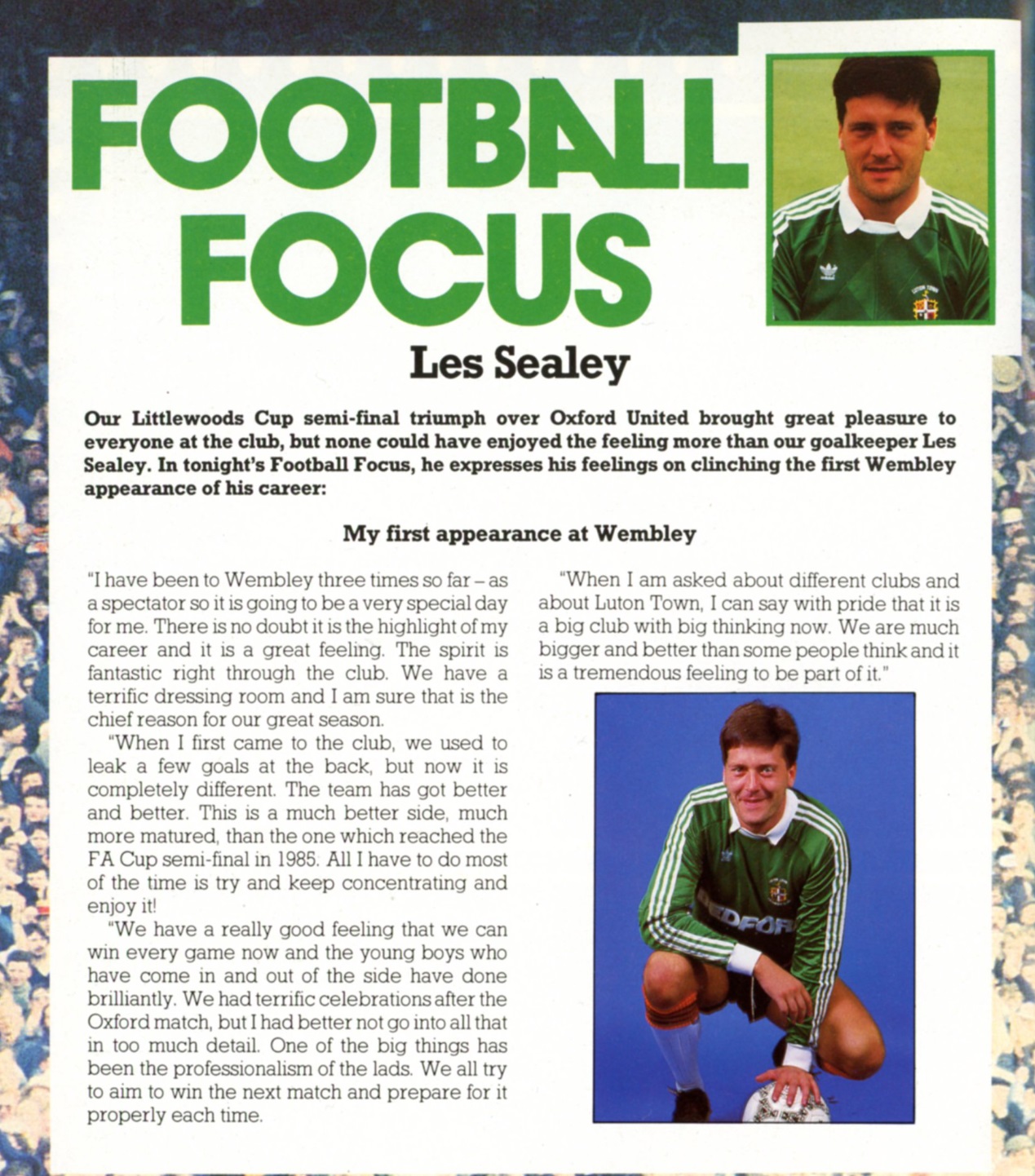 Les Sealey | Hatters Heritage | A History of Luton Town FC