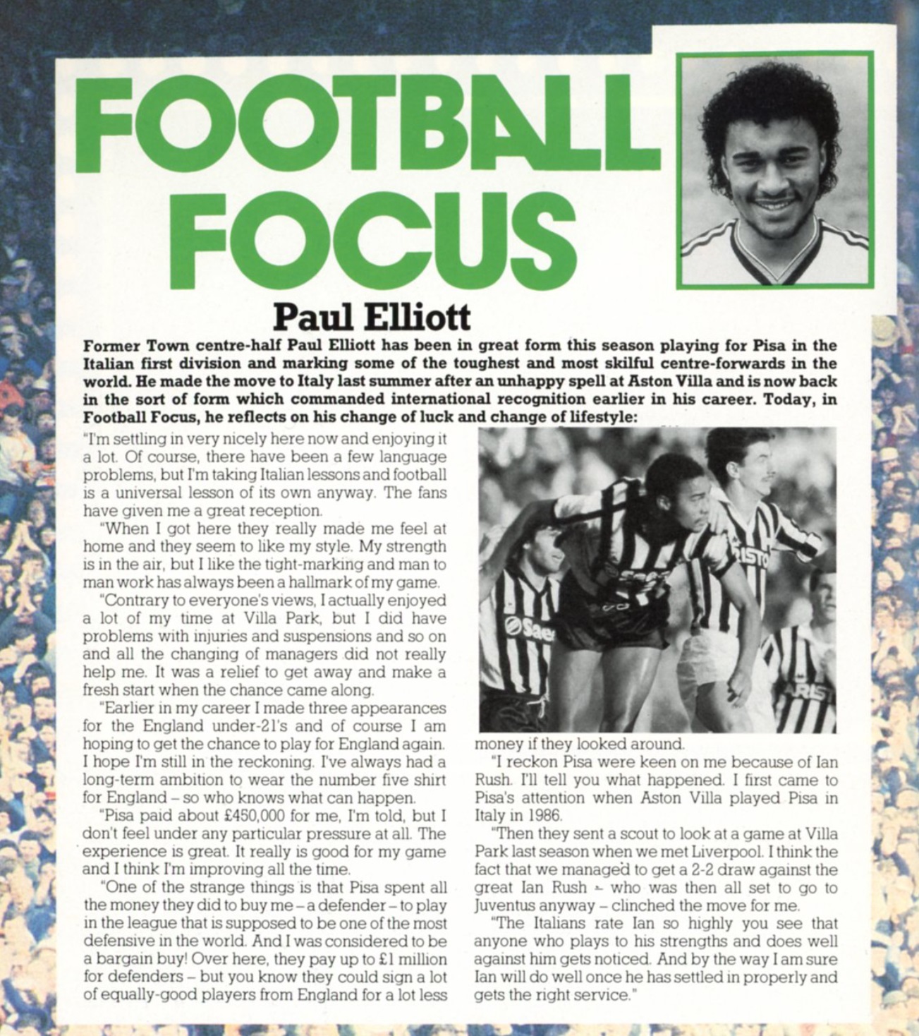 Paul Elliott | Hatters Heritage | A History of Luton Town FC
