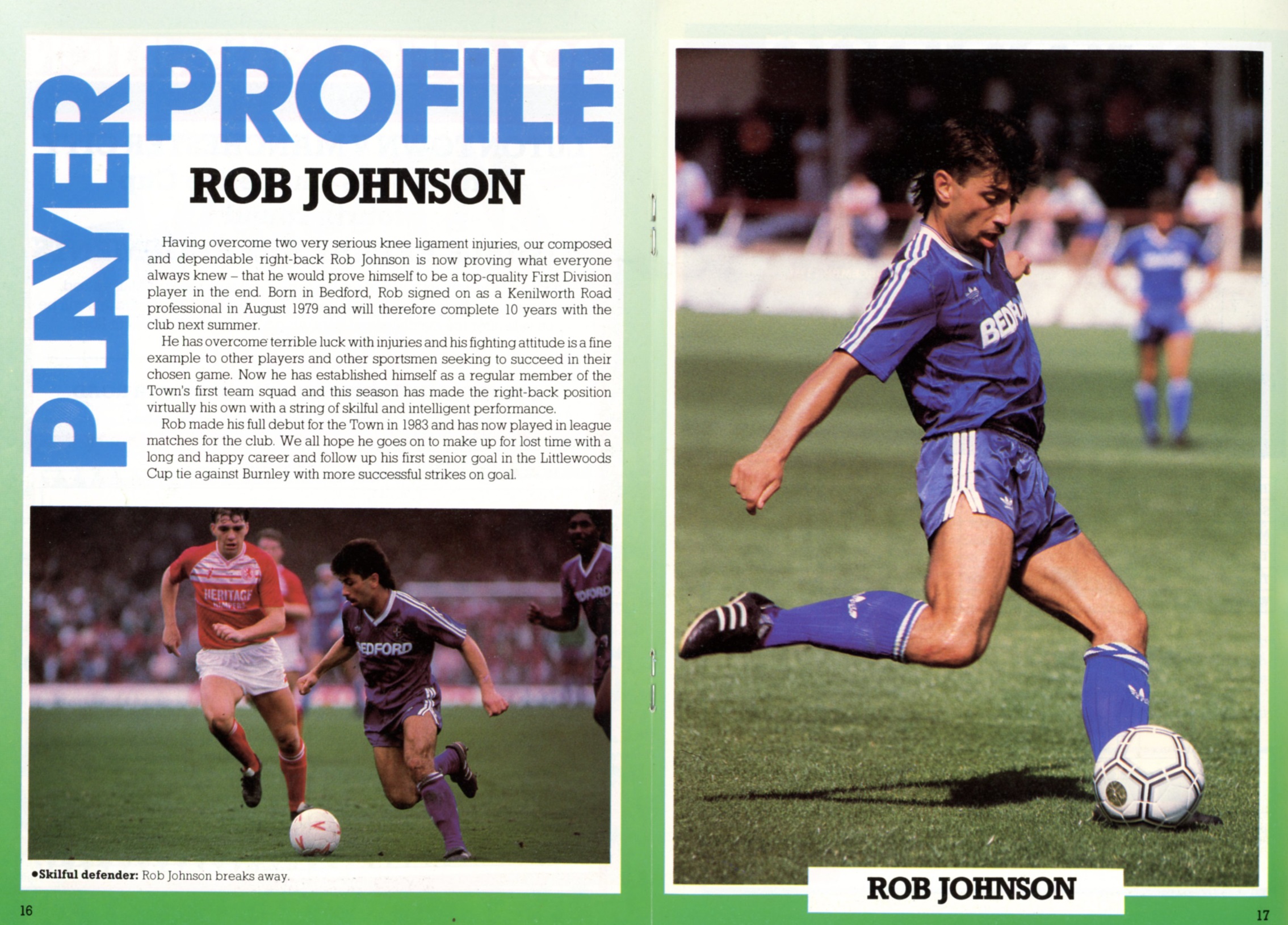Rob Johnson | Hatters Heritage | A History of Luton Town FC