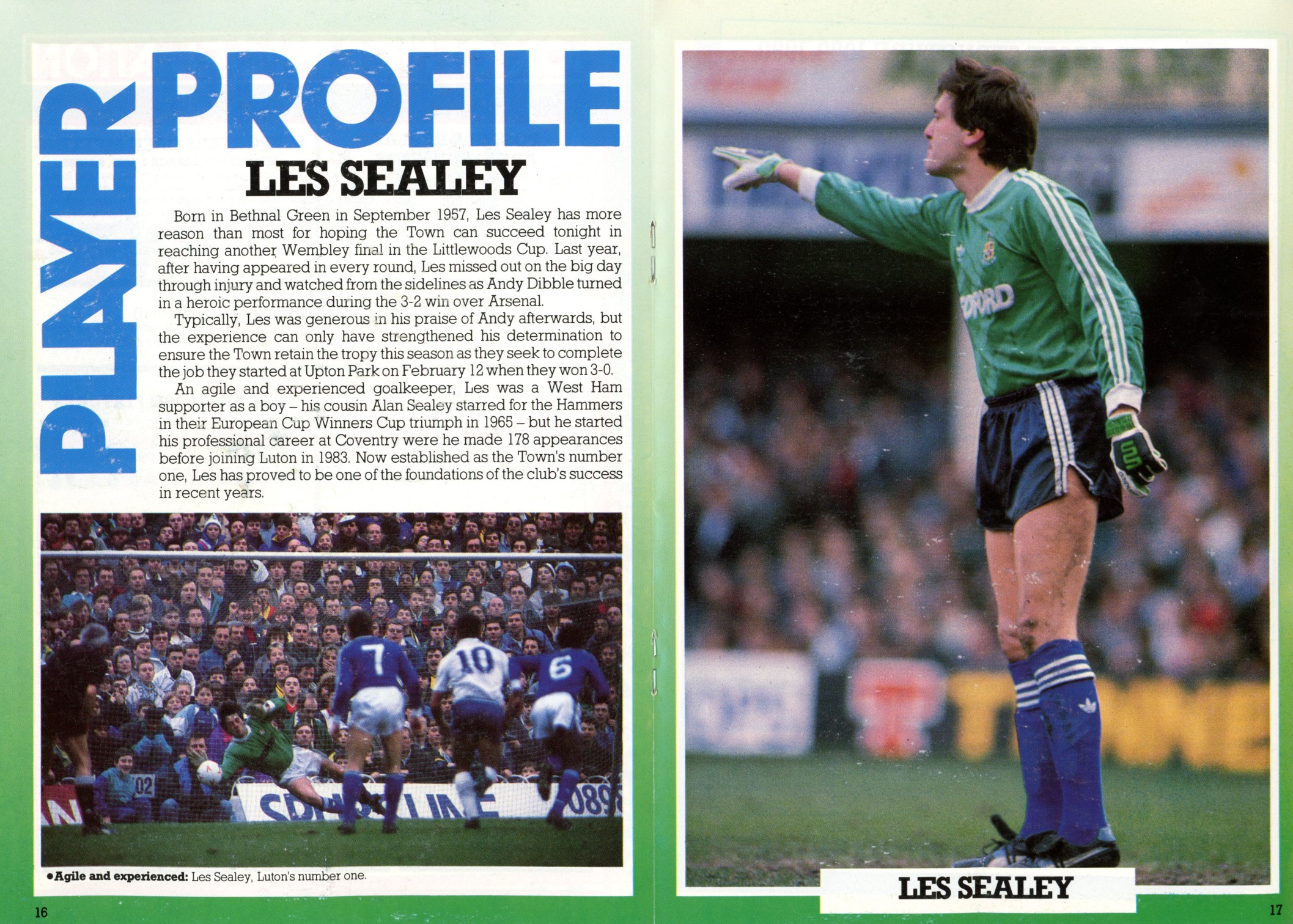 Les Sealey | Hatters Heritage | A History of Luton Town FC