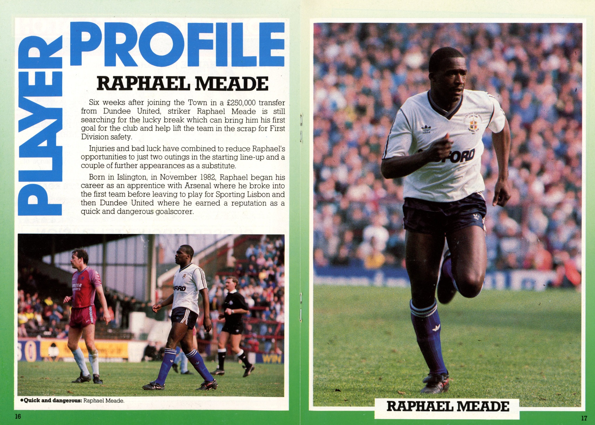 Raphael Meade | Hatters Heritage | A History of Luton Town FC