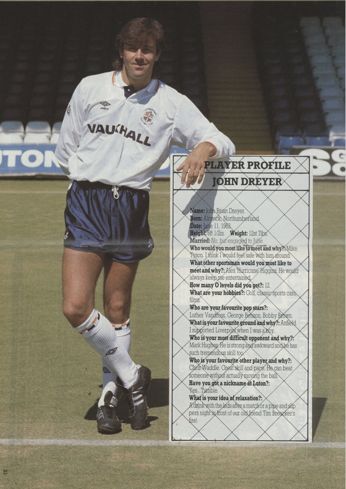 John Dreyer | Hatters Heritage | A History of Luton Town FC