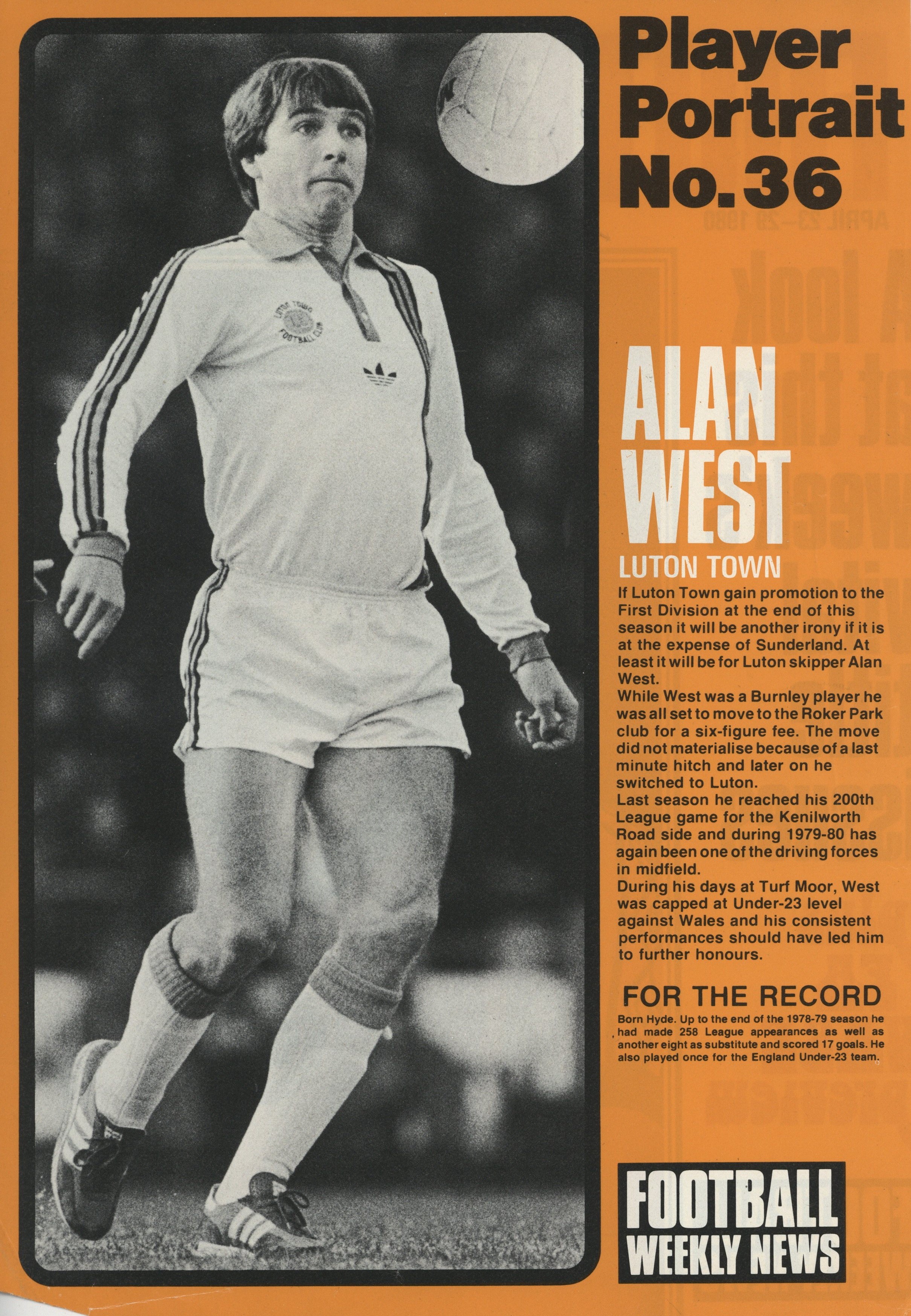 Alan West | Hatters Heritage | A History of Luton Town FC