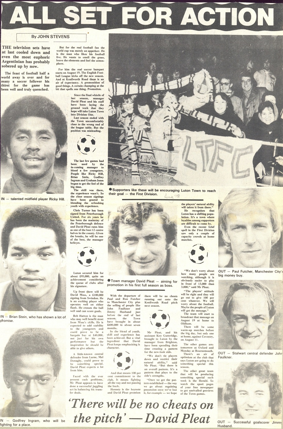 David Pleat | Hatters Heritage | A History of Luton Town FC