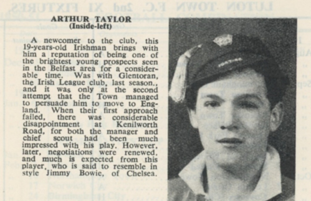 Arthur Taylor | Hatters Heritage | A History of Luton Town FC