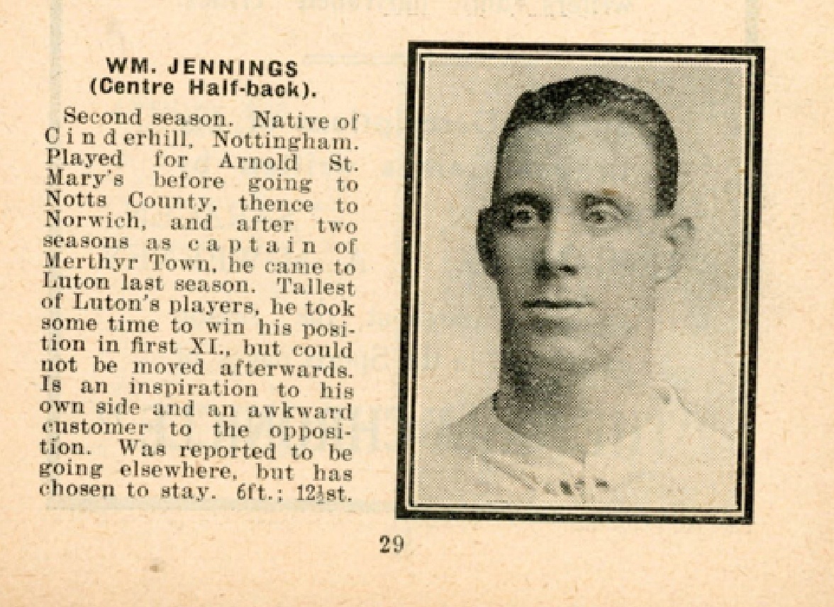 Bill Jennings | Hatters Heritage | A History of Luton Town FC