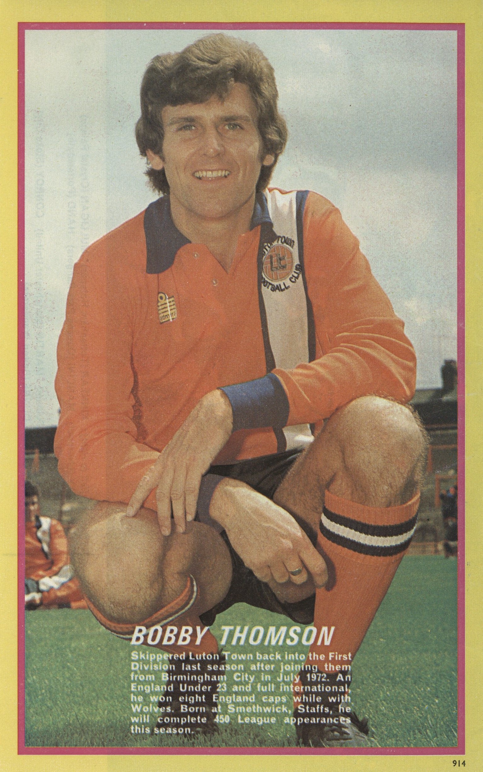 Bobby A Thomson | Hatters Heritage | A History of Luton Town FC