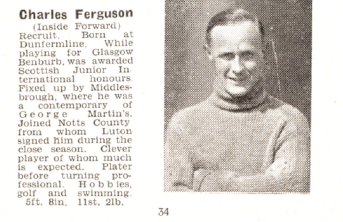 Charlie Ferguson | Hatters Heritage | A History of Luton Town FC