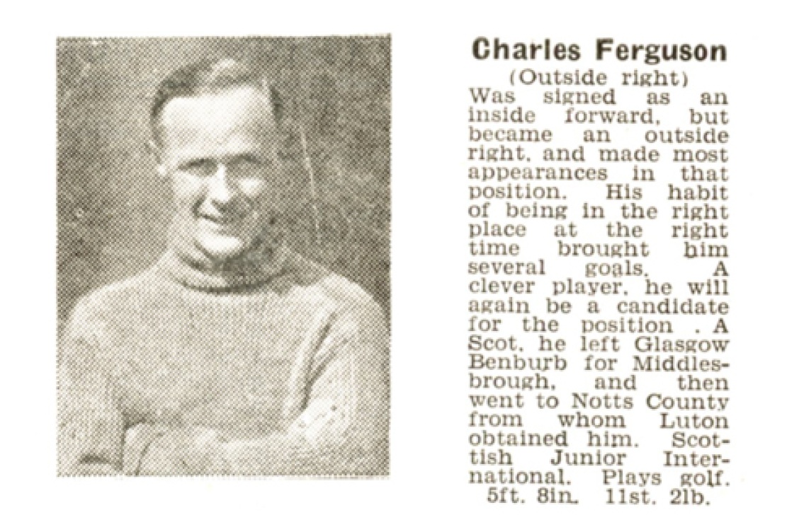 Charlie Ferguson | Hatters Heritage | A History of Luton Town FC