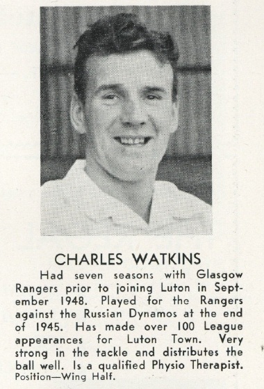 Charlie Watkins | Hatters Heritage | A History of Luton Town FC