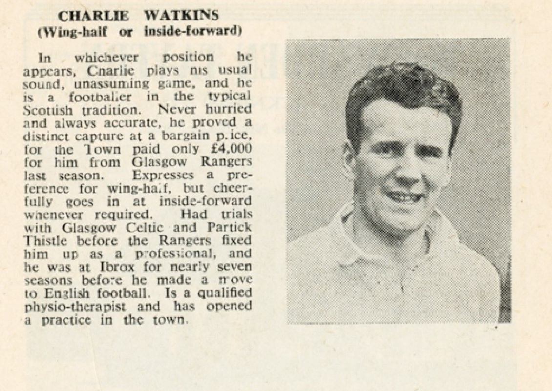 Charlie Watkins | Hatters Heritage | A History of Luton Town FC