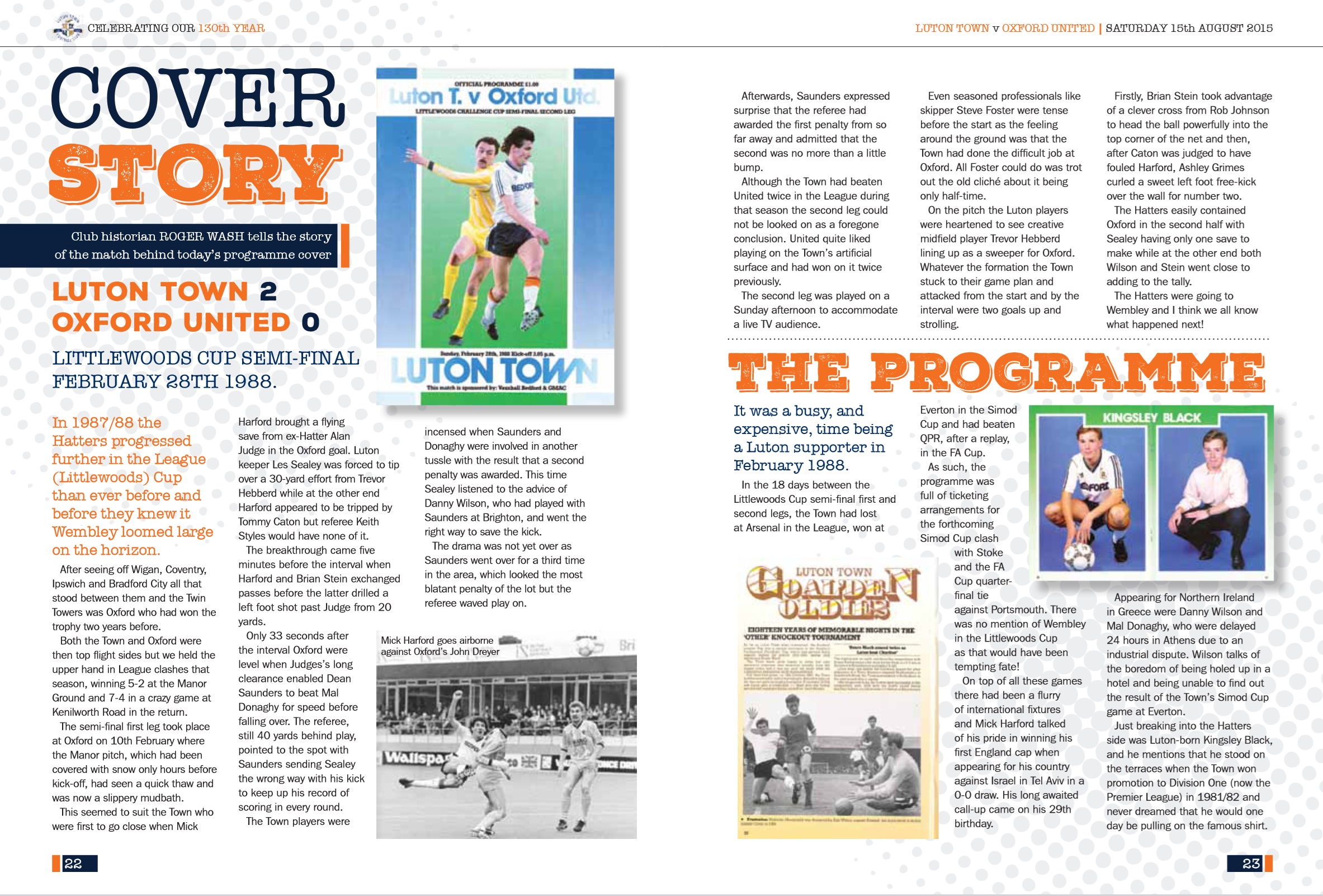 Luton Town FC vs Oxford United (28th Feb 1988) | Hatters Heritage | A ...