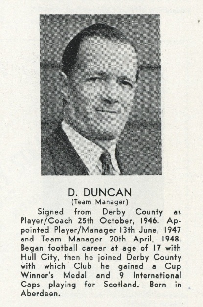 Dally Duncan | Hatters Heritage | A History of Luton Town FC