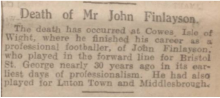 John Finlayson | Hatters Heritage | A History of Luton Town FC