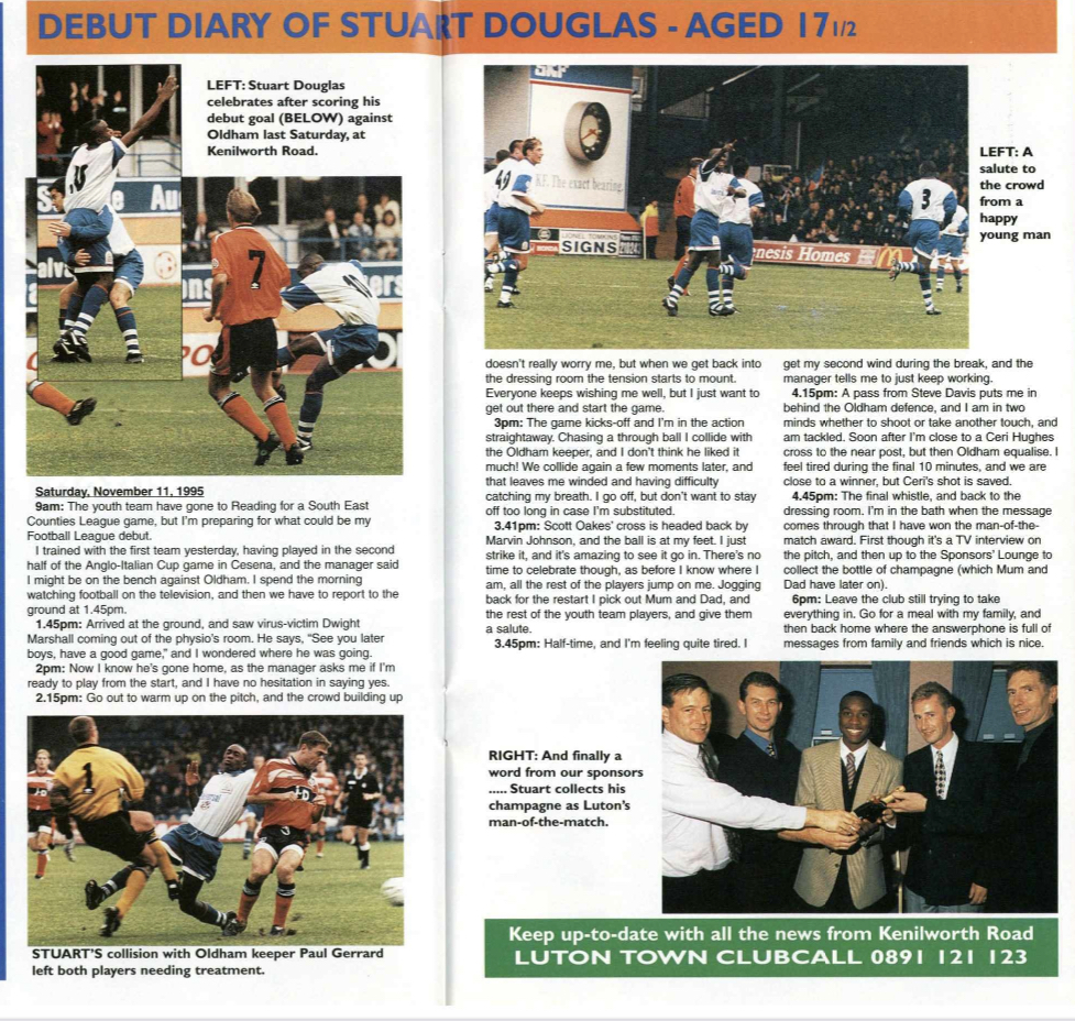 Stuart Douglas | Hatters Heritage | A History of Luton Town FC