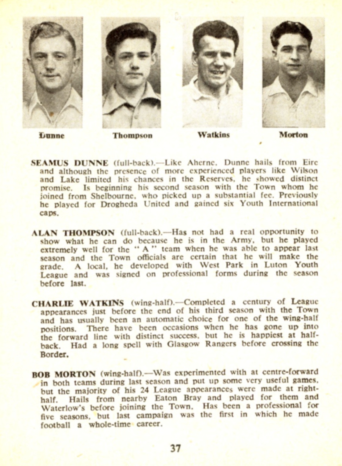 Alan Thompson | Hatters Heritage | A History of Luton Town FC
