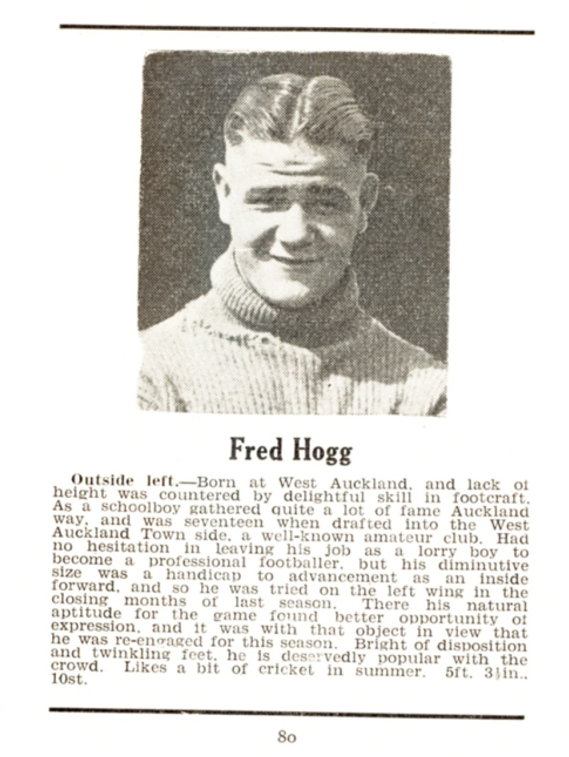 Fred Hogg | Hatters Heritage | A History of Luton Town FC