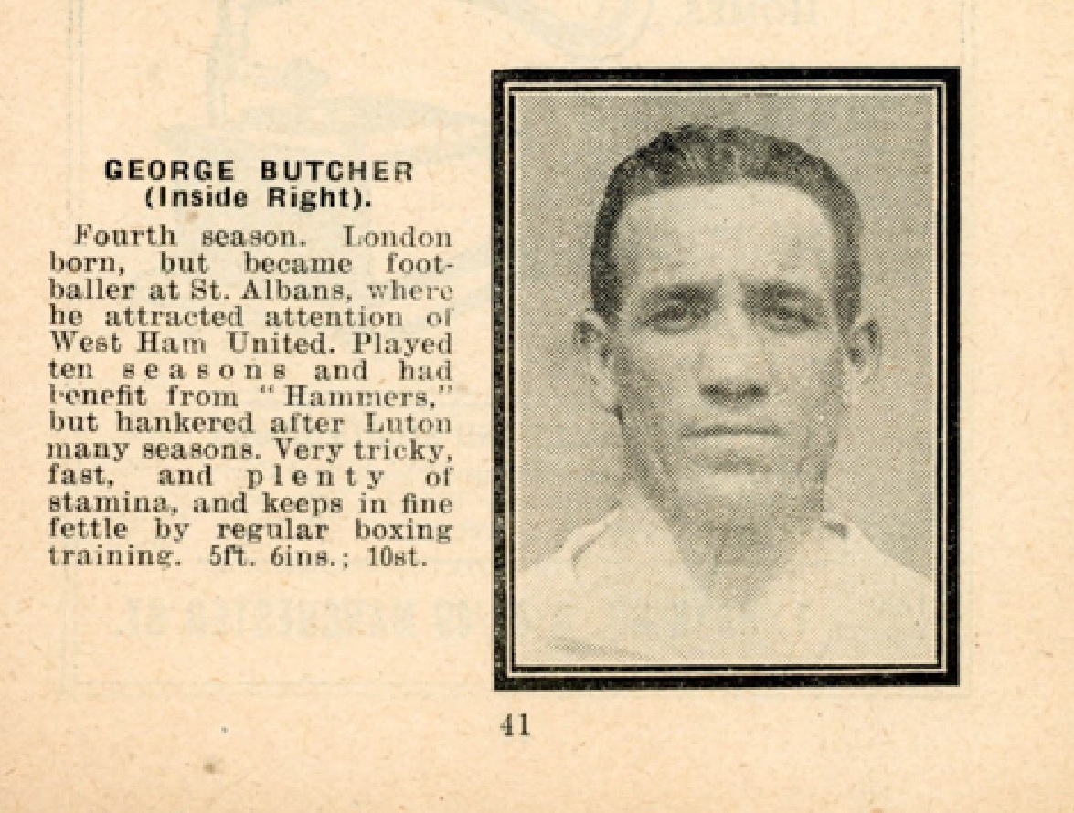 George Butcher | Hatters Heritage | A History of Luton Town FC