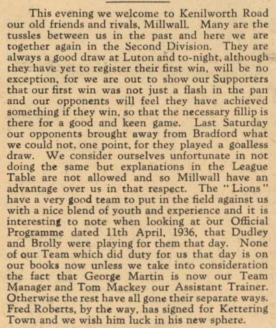 Tom Mackey | Hatters Heritage | A History of Luton Town FC